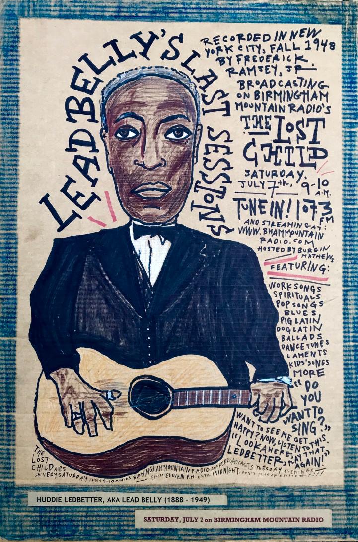 Lost Child LEADBELLY drawing – BURGIN MATHEWS